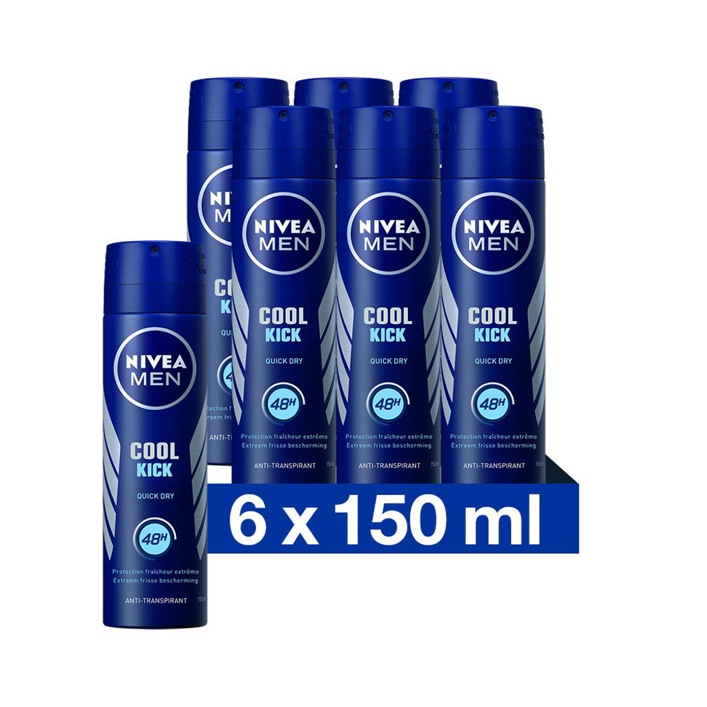 NIVEA Deodorant Spray Cool Kick 150 ml Multiverpakking | wehkamp