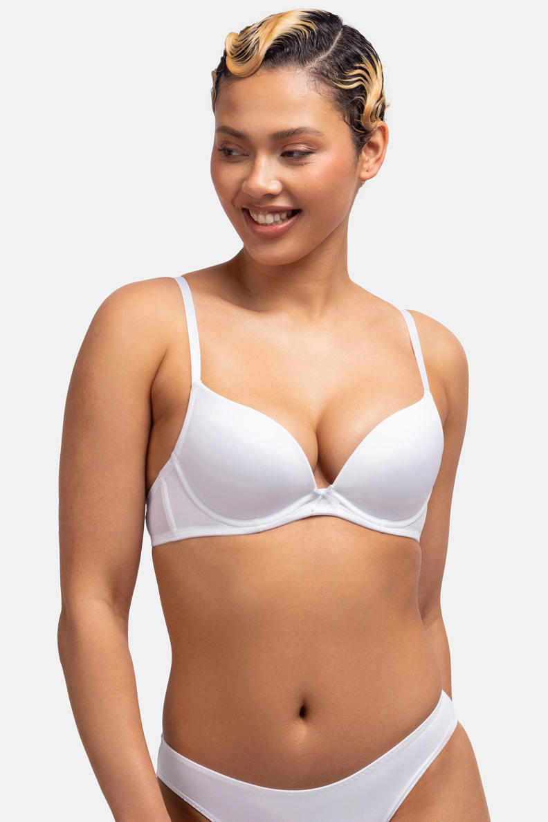 Dorina voorgevormde push-up bh Sonia (set van 2) zwart/wit | wehkamp