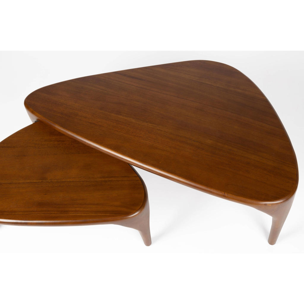 Zuiver Isla Salontafel Walnut Set van 2 | wehkamp