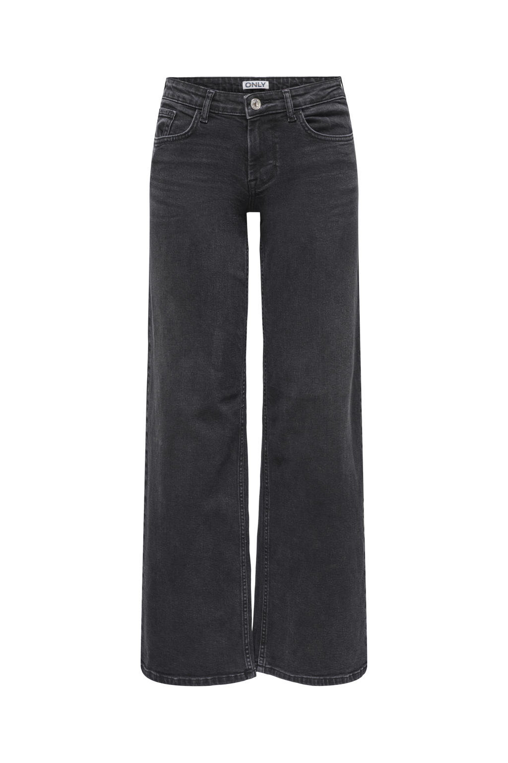ONLY low waist wide leg jeans ONLJUDY black denim | wehkamp