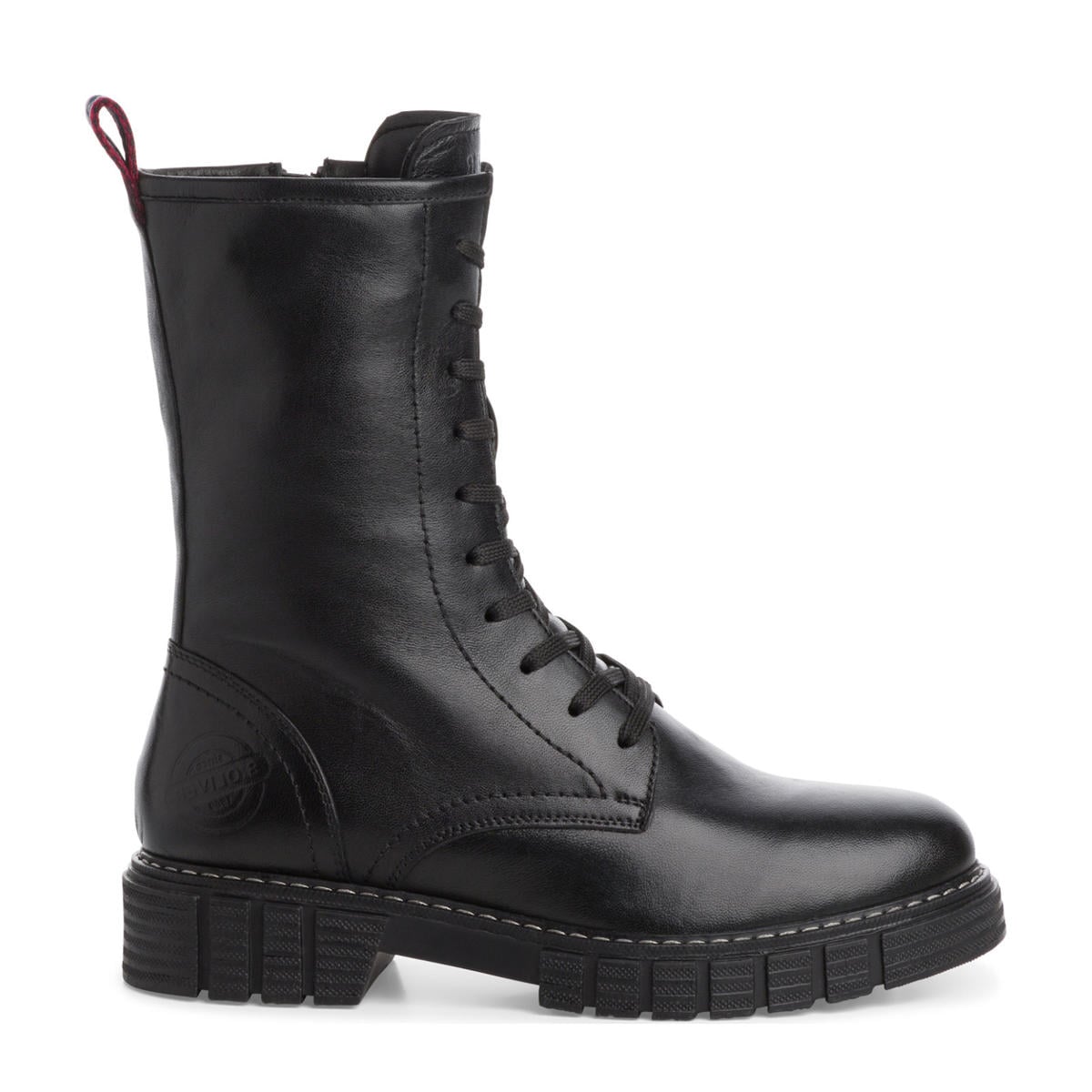 s.Oliver chunky veterboots zwart | wehkamp