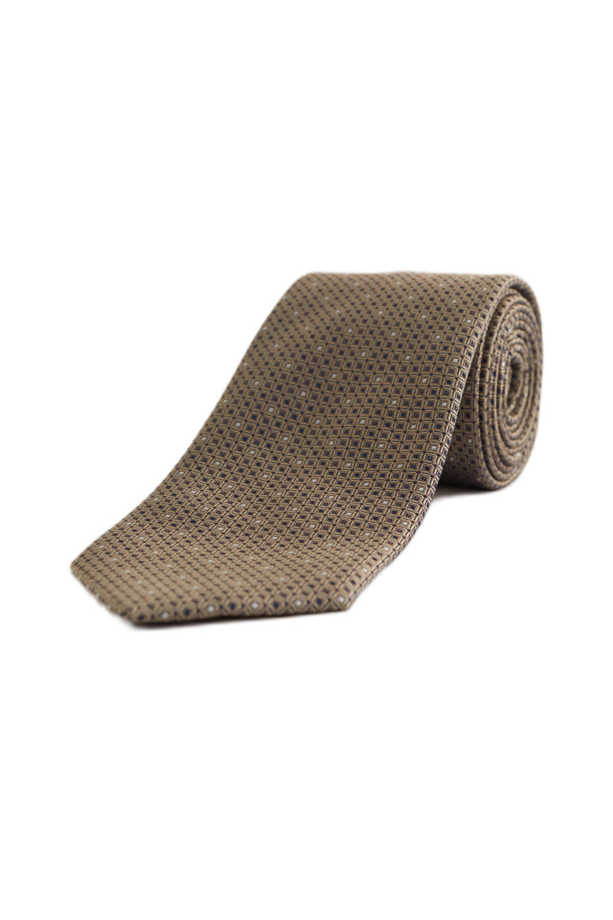 WE Fashion stropdas Bas beige | wehkamp