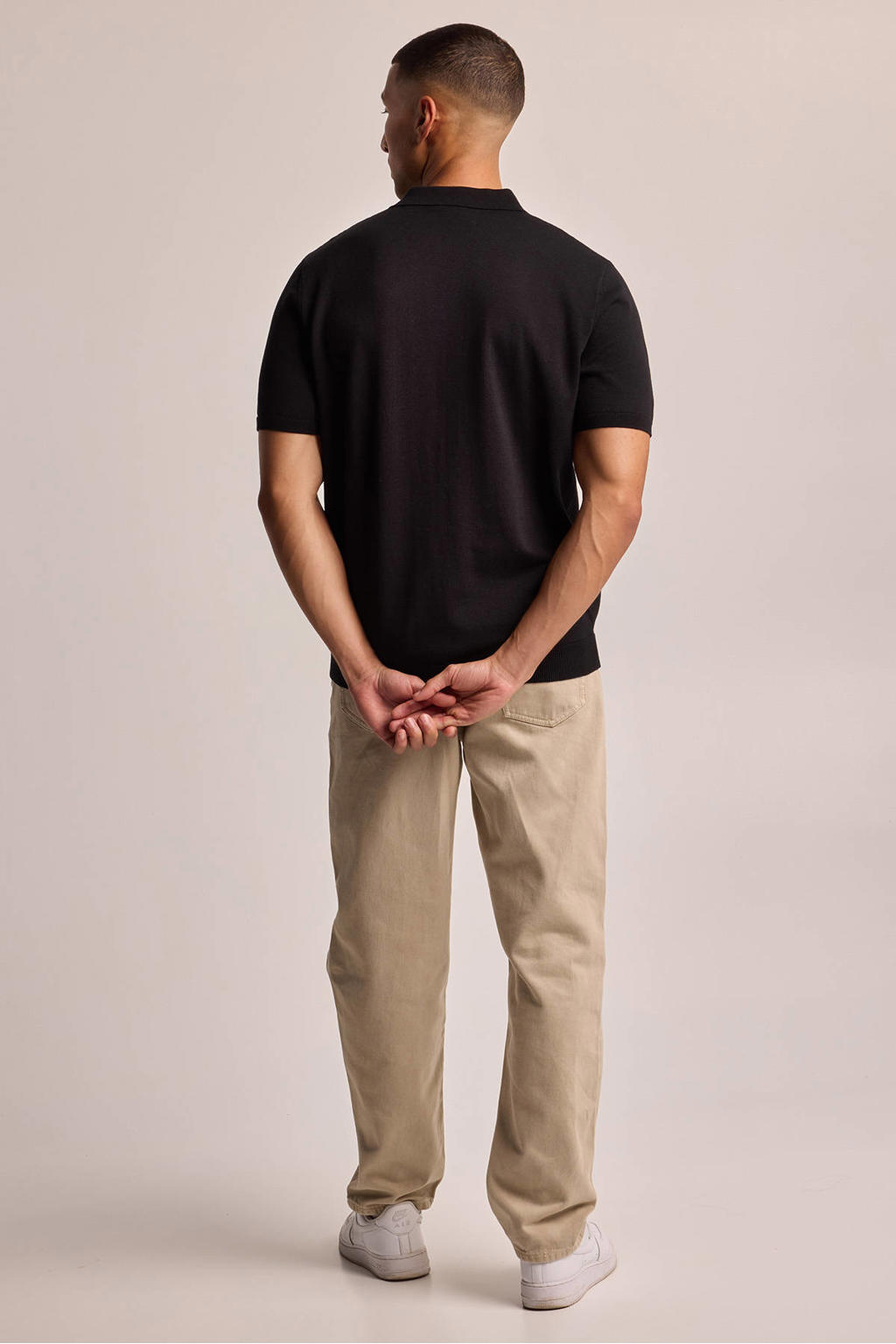 America Today regular fit polo Kaden zwart | wehkamp