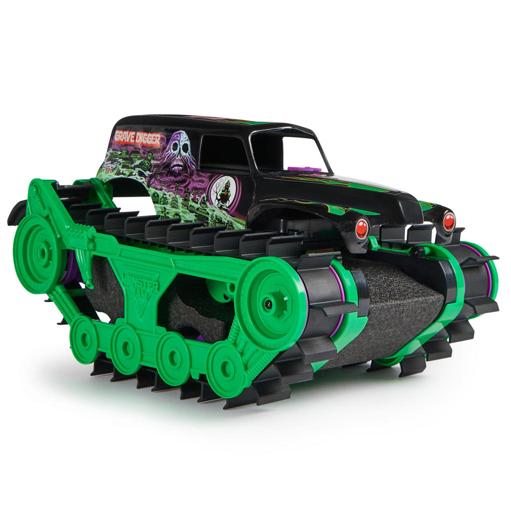 Monster Jam RC - officiële op afstand bestuurbaar Grave Digger Trax ...