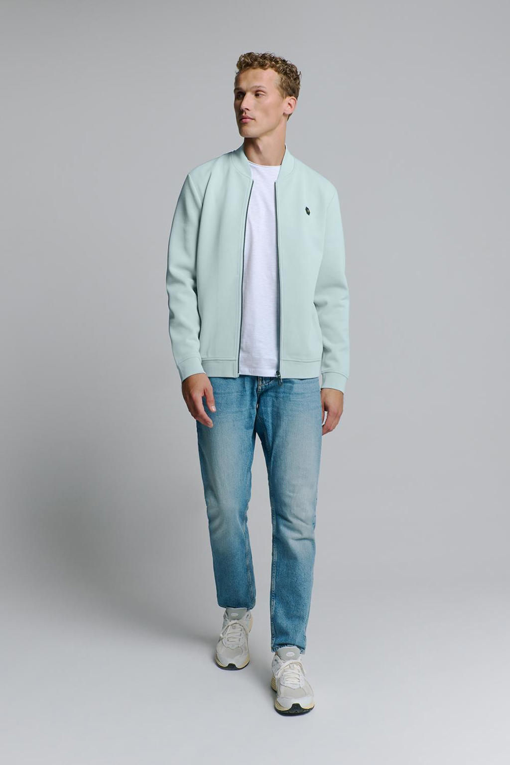 No Excess sweatvest lichtblauw | wehkamp