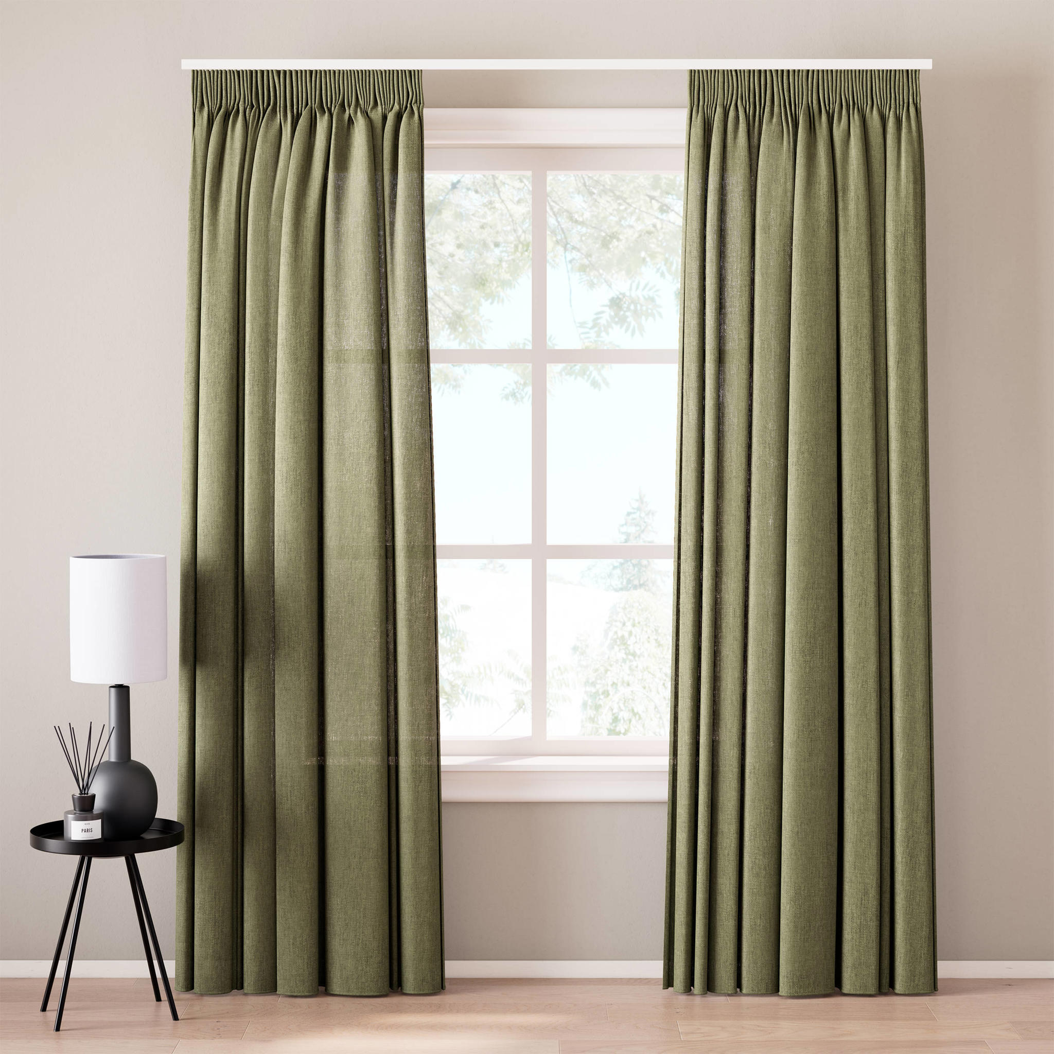 NOUS Living lichtdoorlatend gordijn kant en klaar (per stuk) (280 x 270 ...