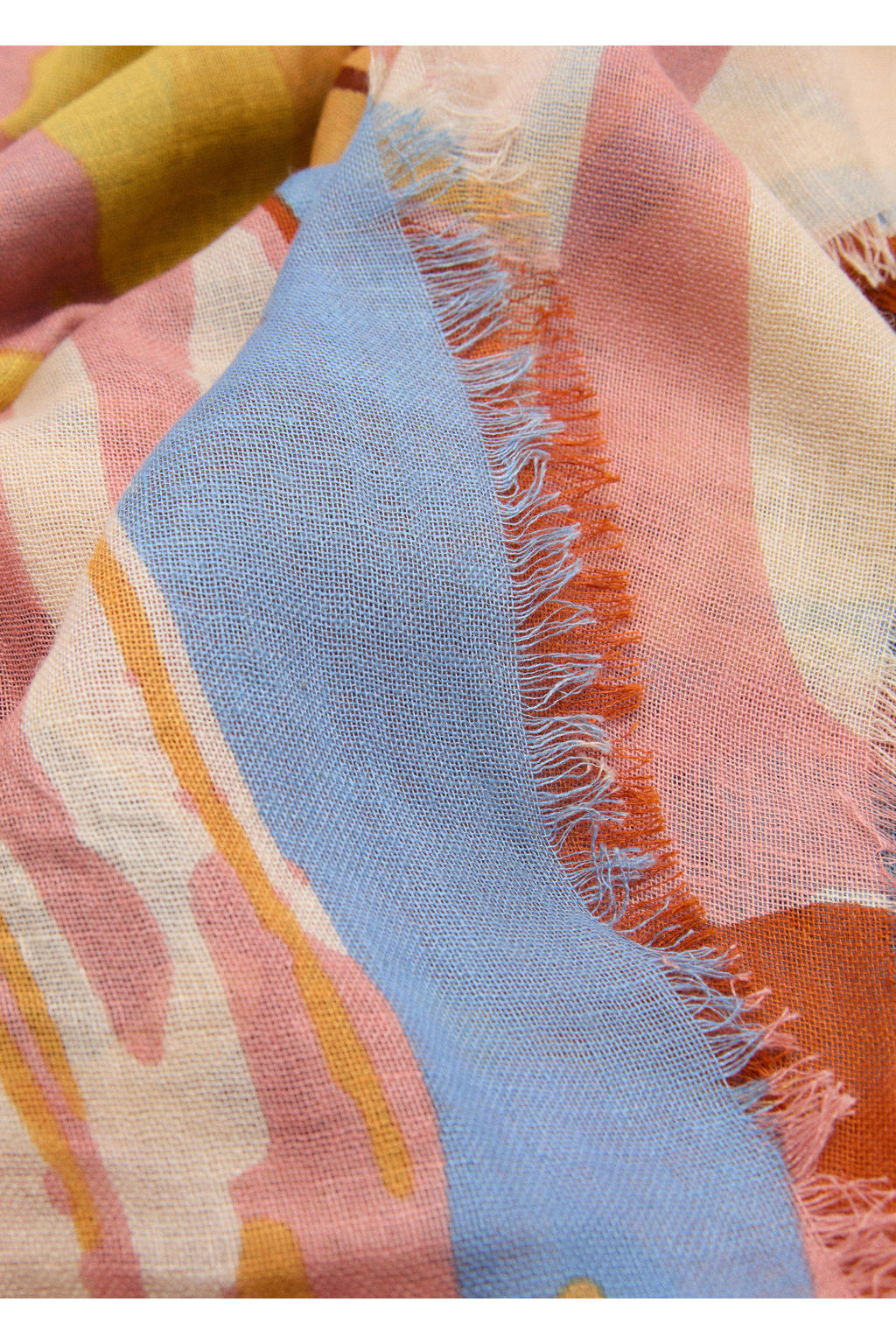 Mango sjaal met all-over print multi | wehkamp