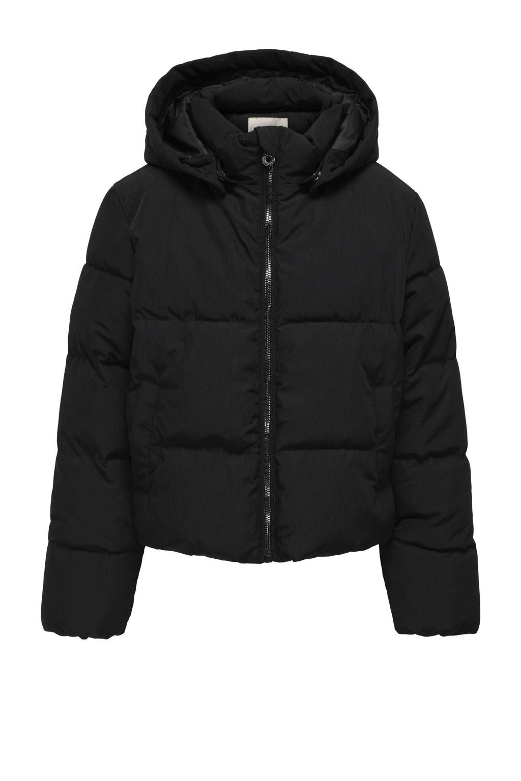 KIDS ONLY GIRL gewatteerde winterjas KOGDOLLY zwart | wehkamp