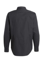 anytime regular fit poplin overhemd zwart | wehkamp