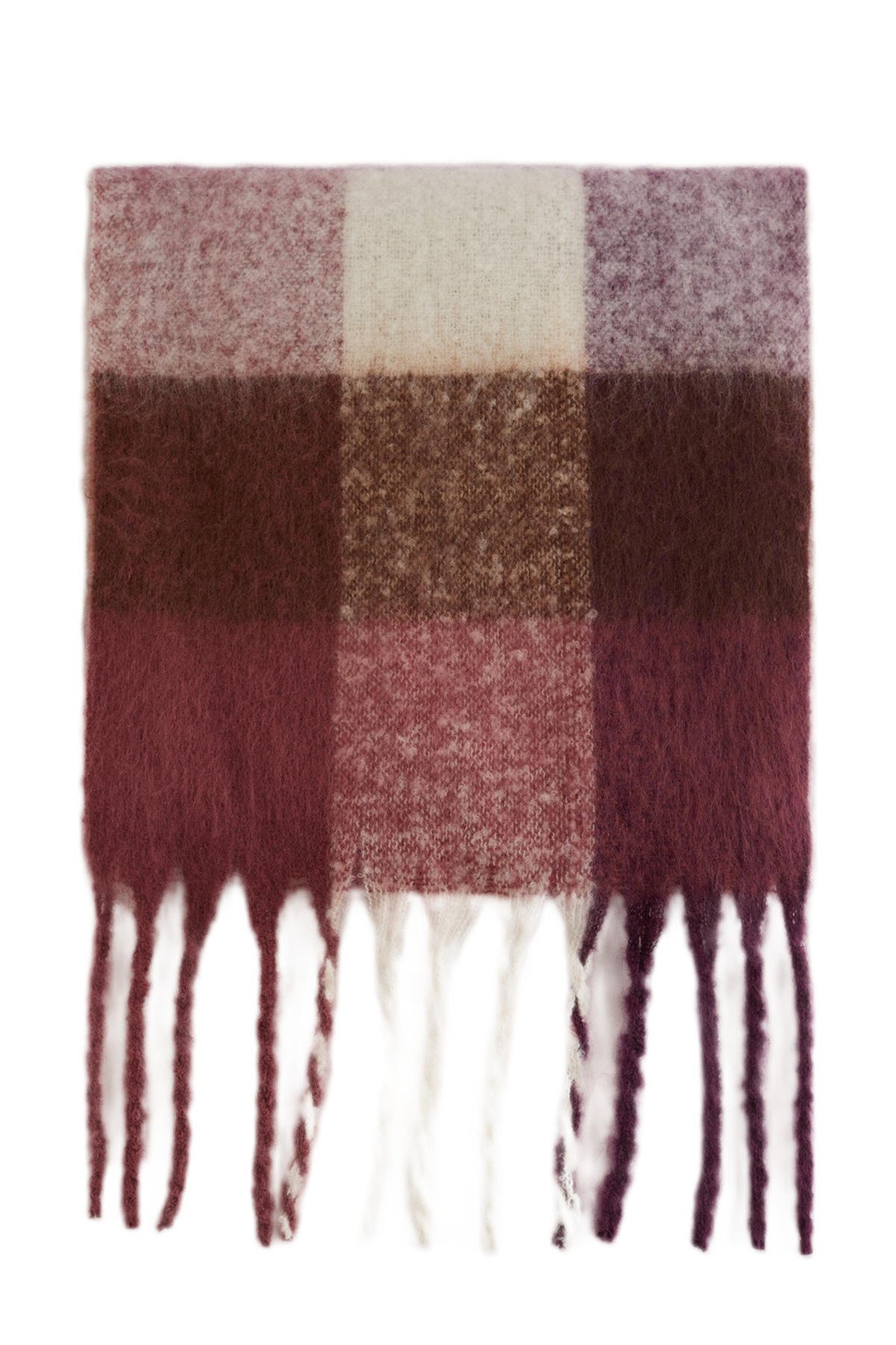 WE Fashion geruite sjaal paars | wehkamp