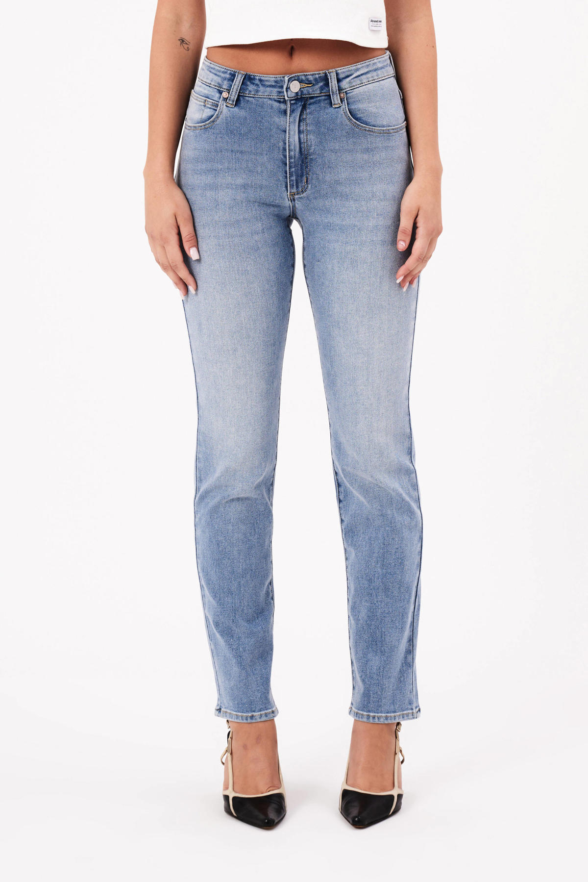 Abrand Jeans slim fit jeans 95 STOVEPIPE ANETA light blue denim | wehkamp