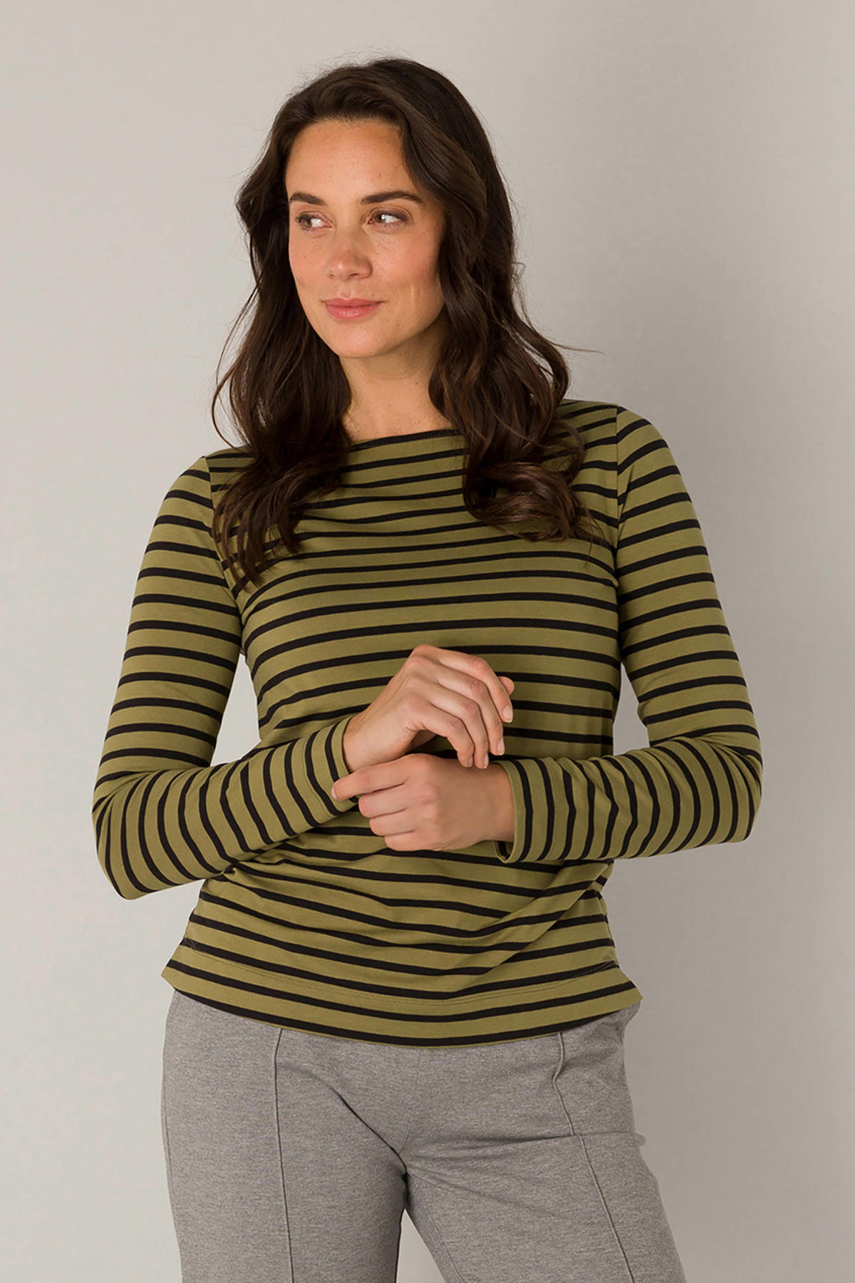 Yest gestreepte top groen/ zwart | wehkamp