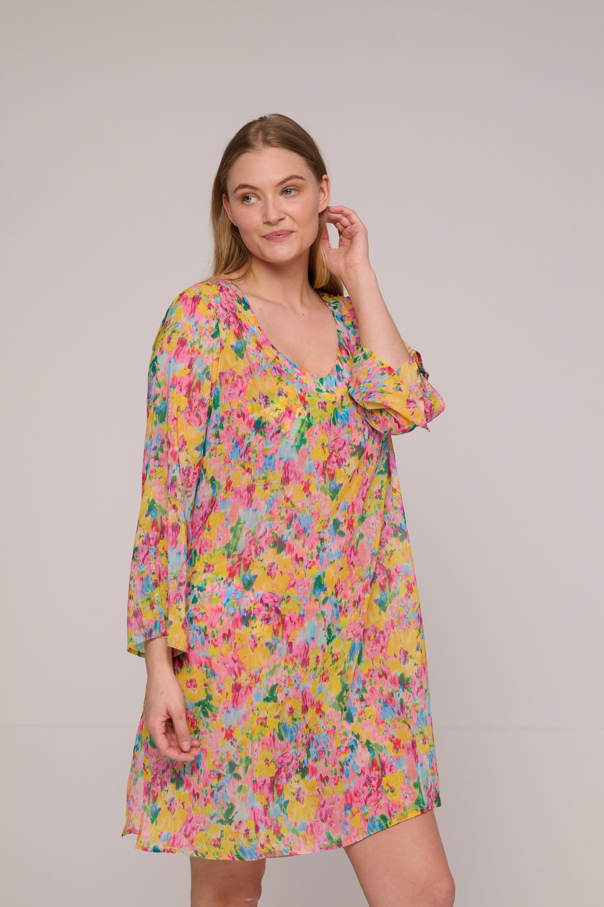 PrimaDonna strandtuniek Ubud roze/geel/turquoise | wehkamp