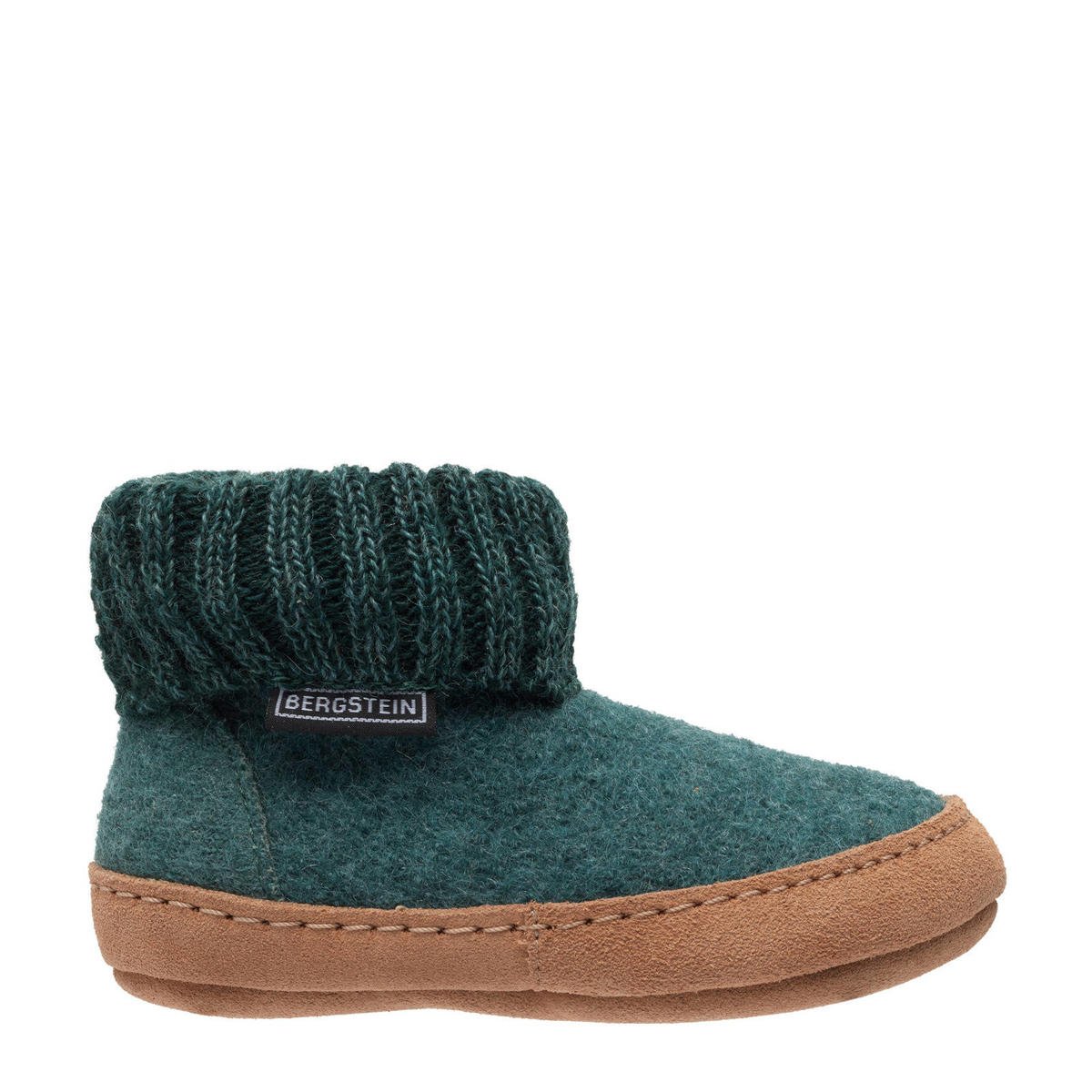 Bergstein wollen pantoffels petrolgroen | wehkamp