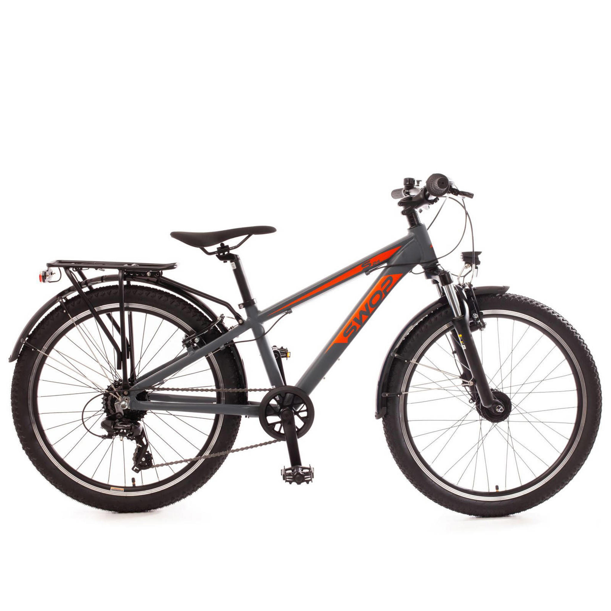 Bachtenkirch kinderfiets 24 inch grijs | wehkamp