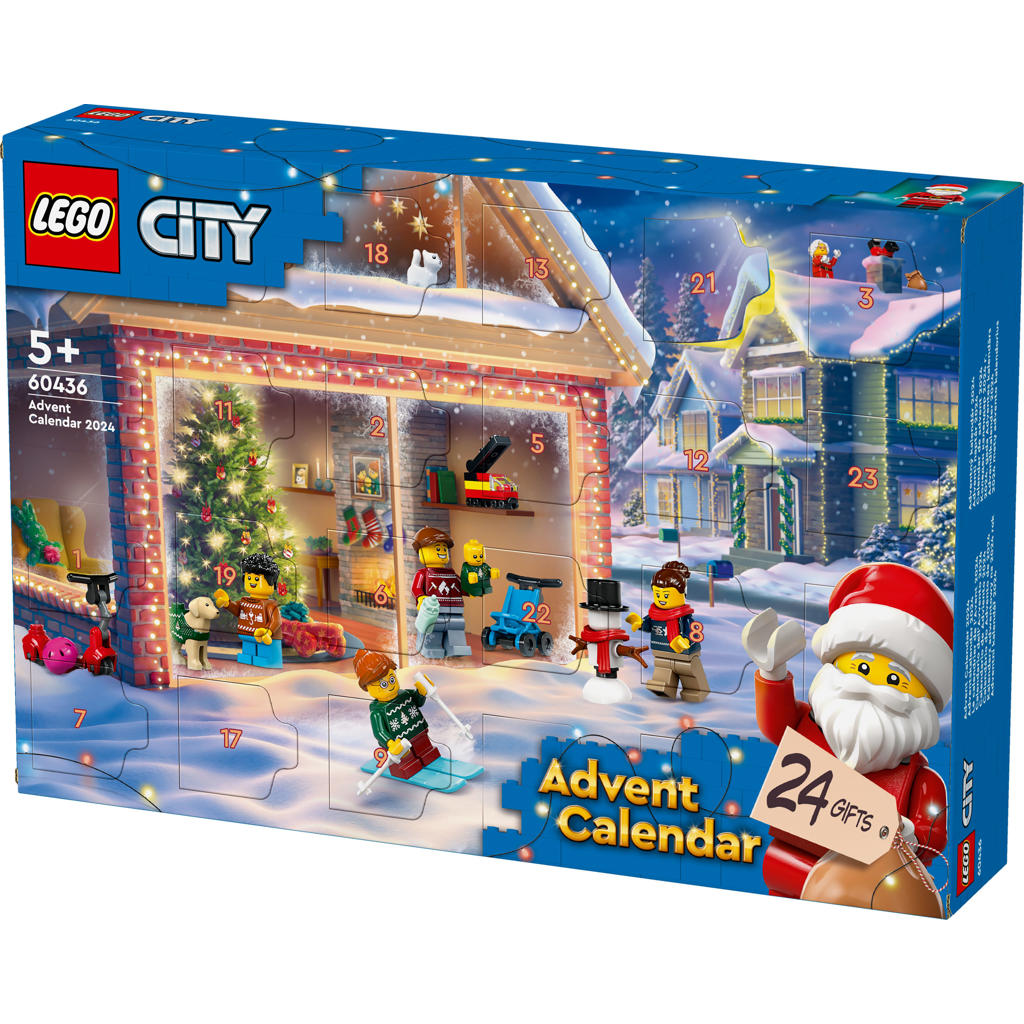 LEGO City Adventkalender 2024, Aftellen naar Kerst Bouwpakket voor ...