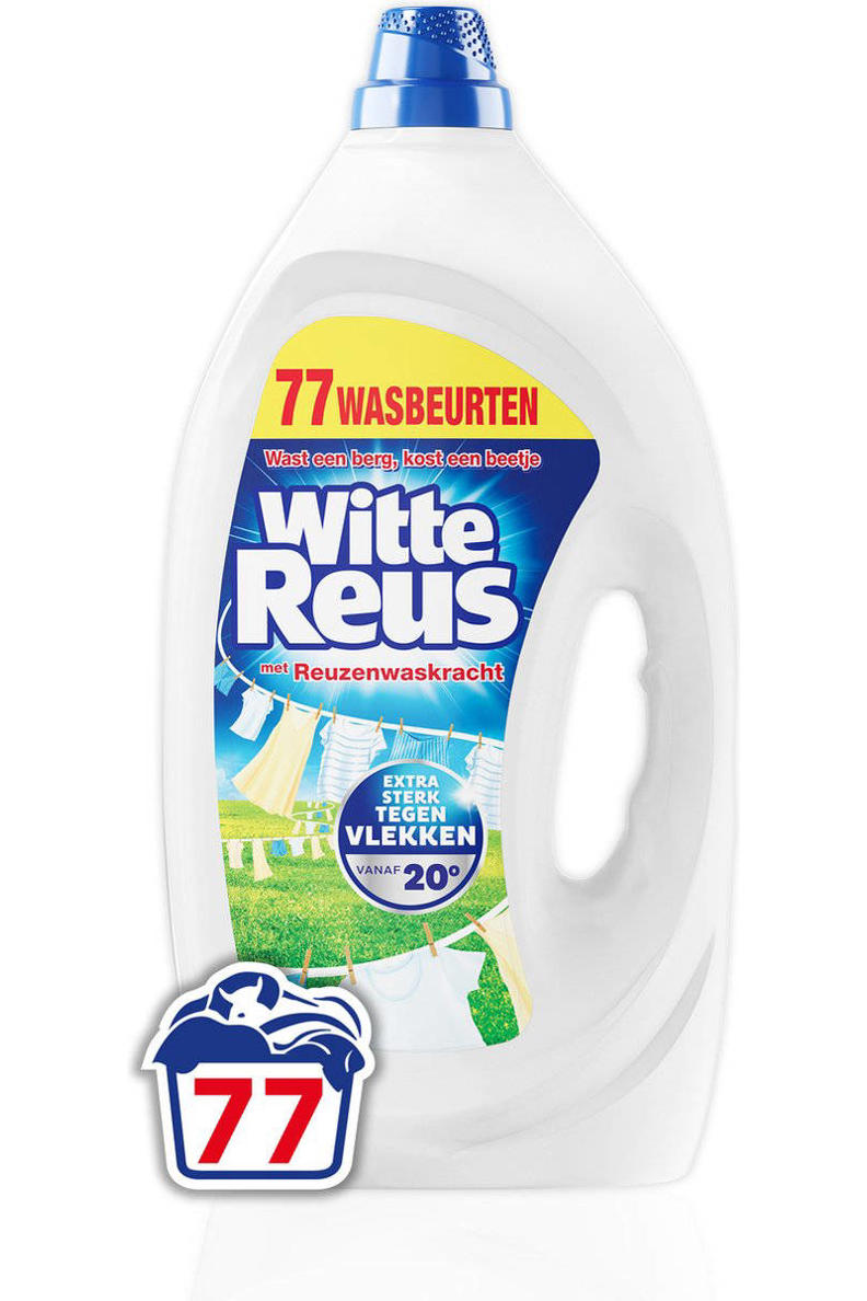 Witte Reus Gel - witte was vloeibaar wasmiddel - 77 wasbeurten | wehkamp