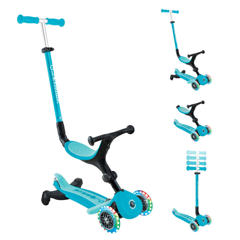 Globber step Go Up Active Lights Aqua 360 | wehkamp