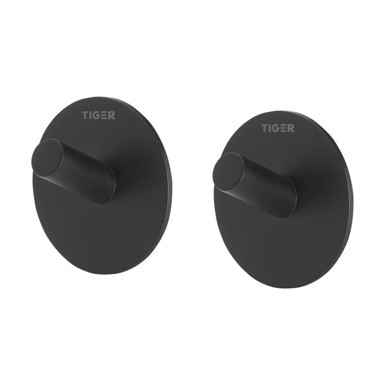 Tiger handdoekhaak Rondo (set van 2) zwart | wehkamp
