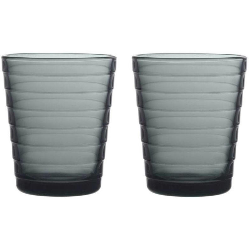 Iittala Glas Aino Aalto - Donkergrijs - 220 ml - 2 stuks | wehkamp