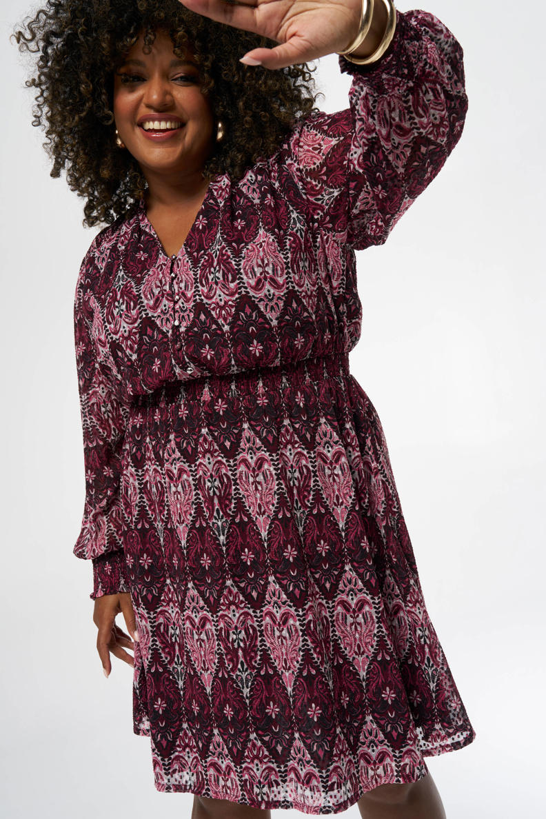 MS Mode jurk met all over print rood | wehkamp