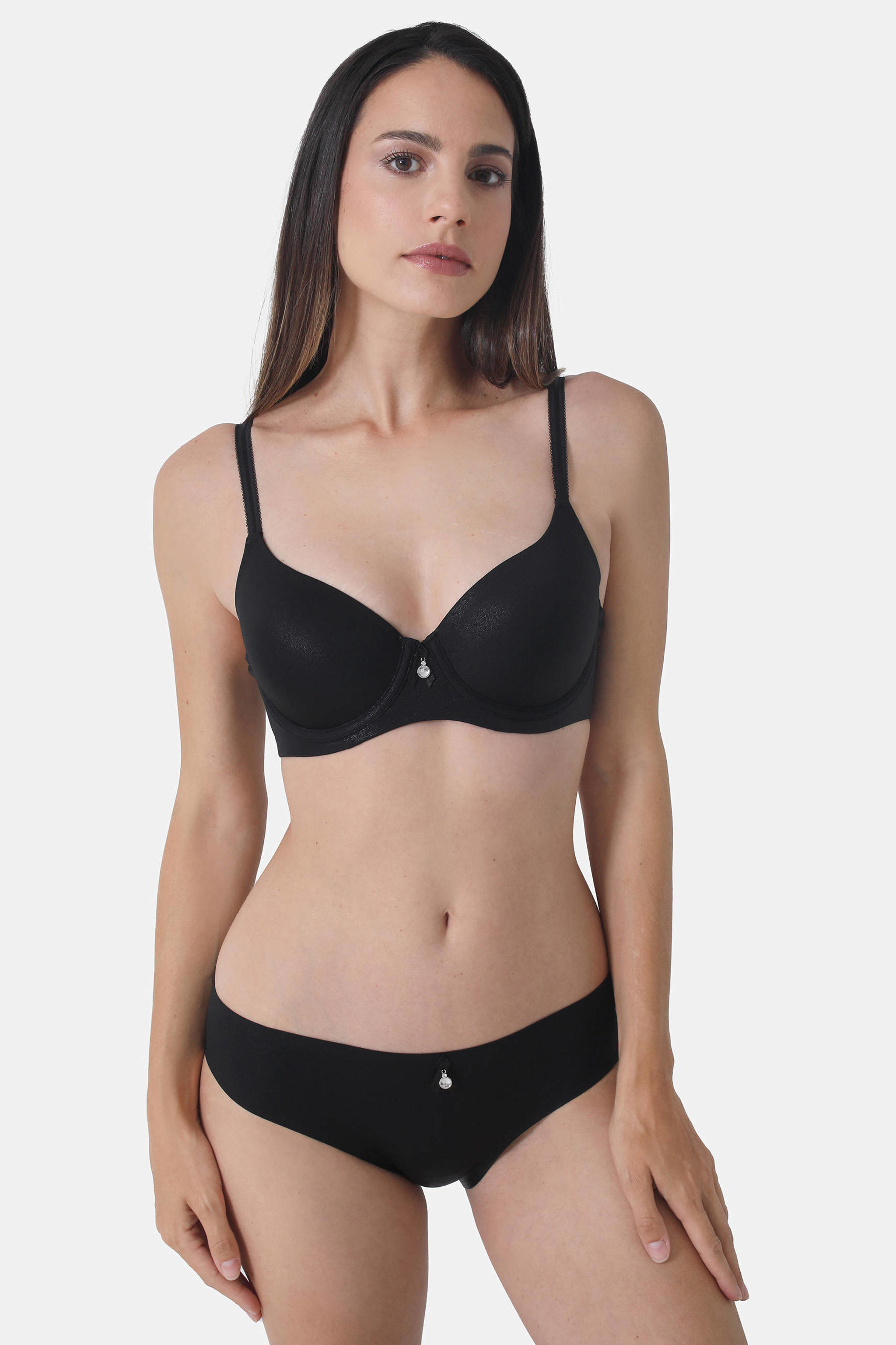 Sassa Mode voorgevormde beugelbh Sparkling Light zwart | wehkamp