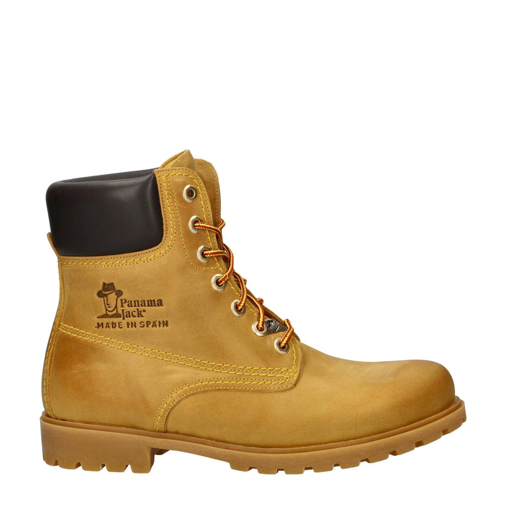 Panama Jack Panama 03 nubuck veterboots geel | wehkamp