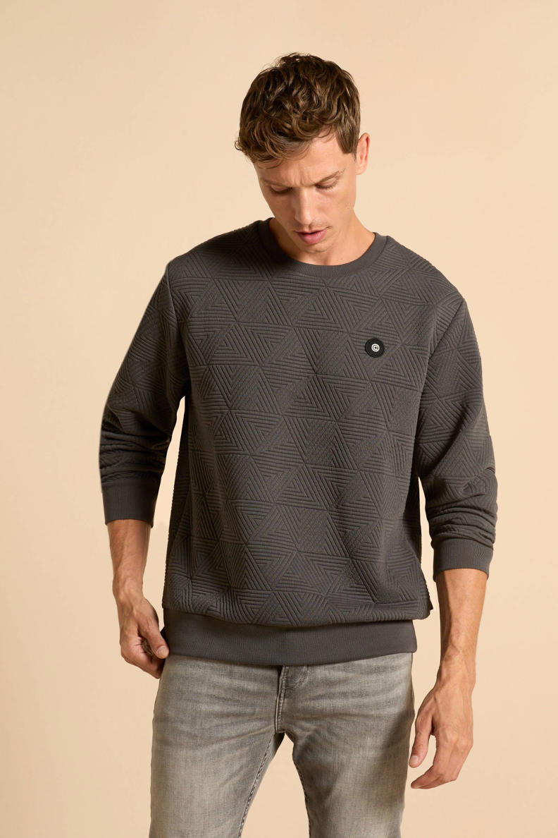 JACK & JONES CORE sweater JCOGEO grijs | wehkamp