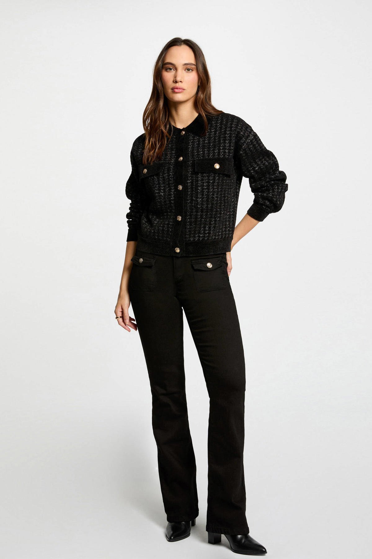 Morgan vest zwart/lurex kopen? | Morgen in huis | wehkamp