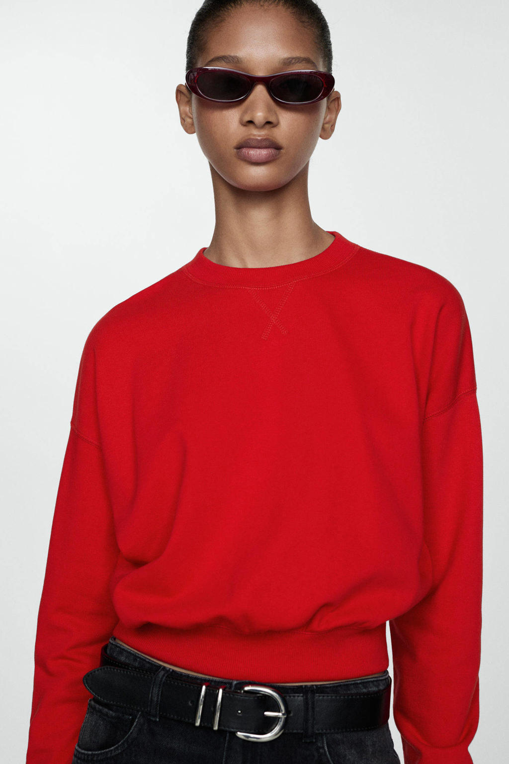 Mango sweater rood kopen? | Morgen in huis | wehkamp