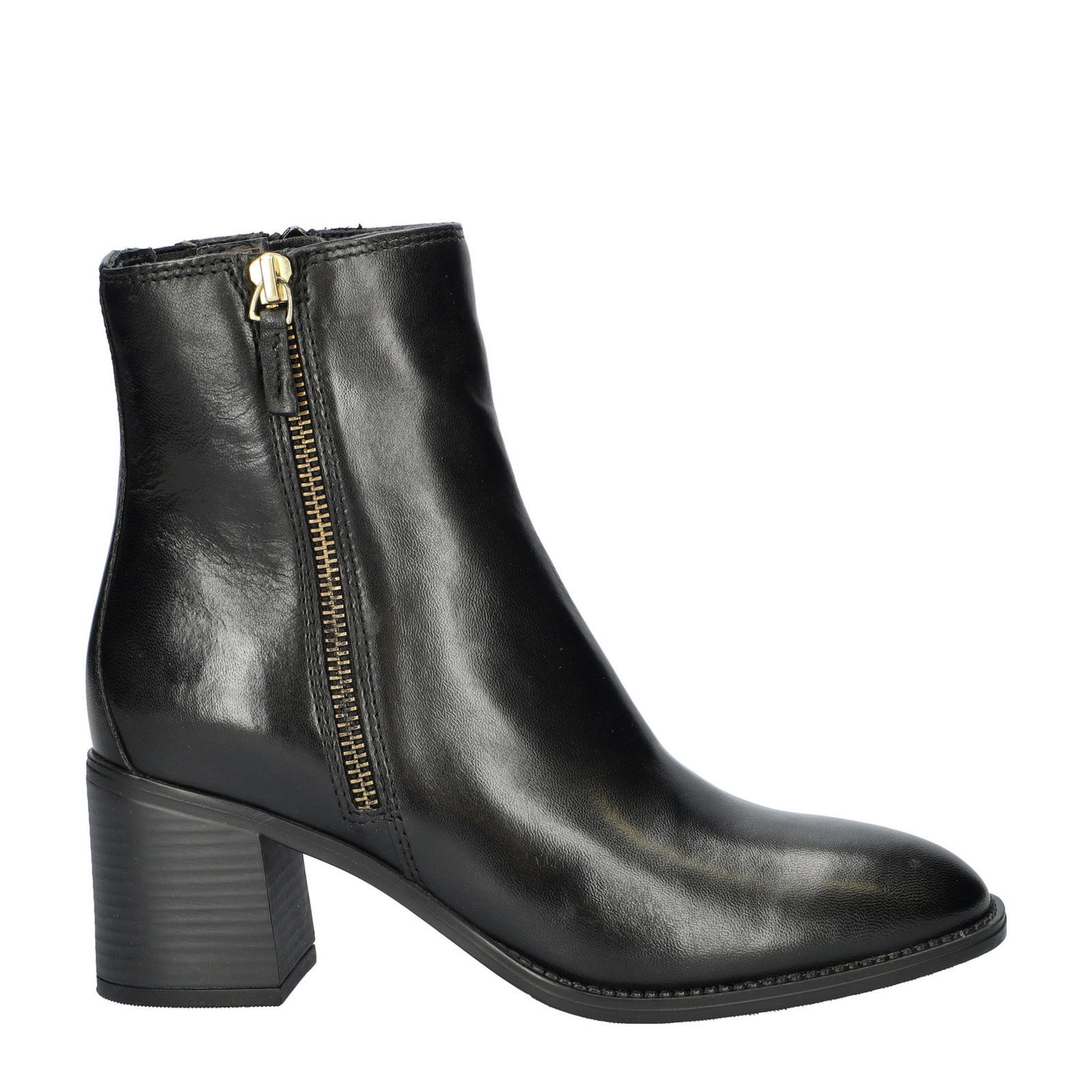 Nelson leren enkellaarzen zwart | wehkamp