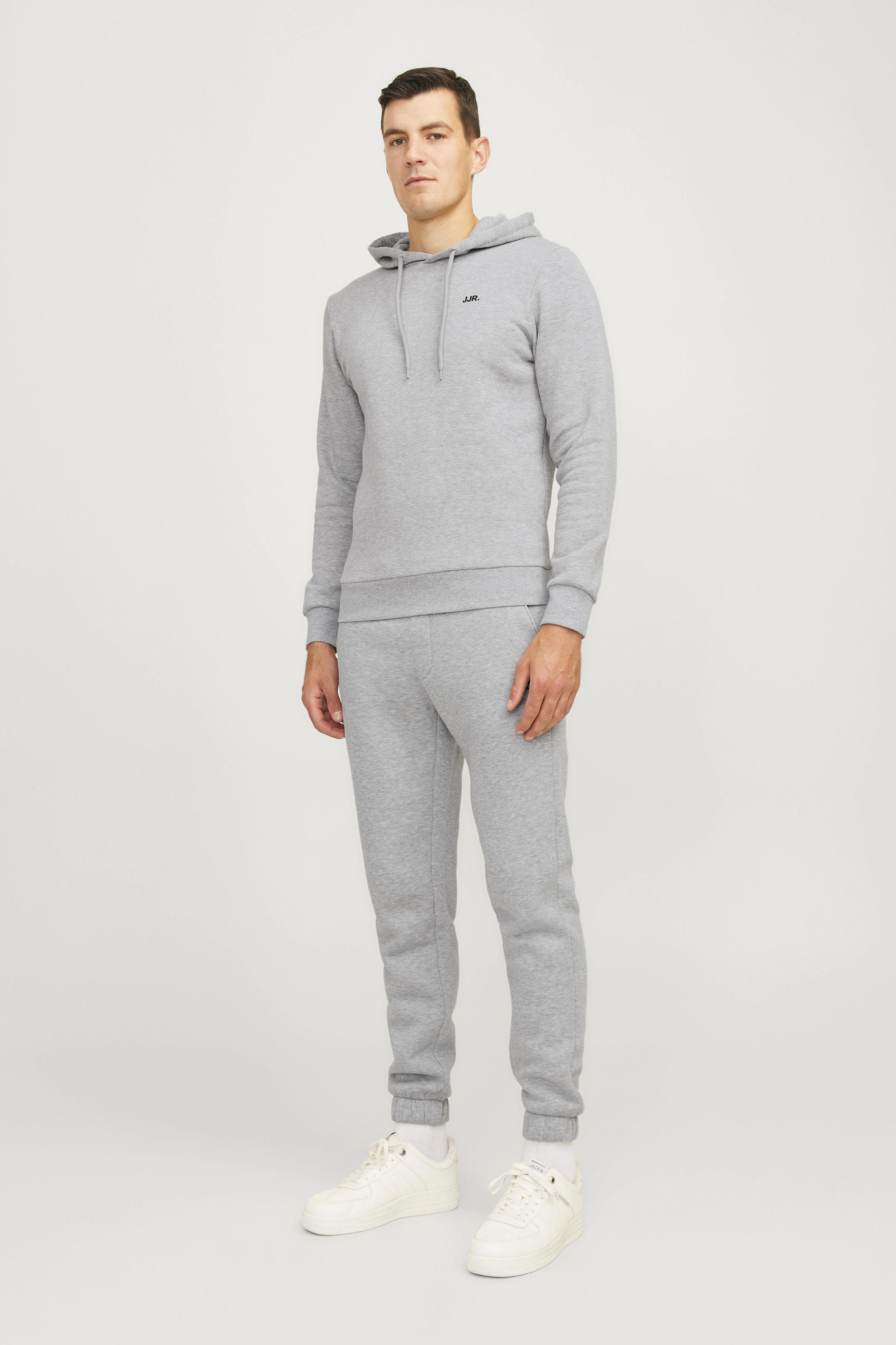 JJ REBEL hoodie JREBREBEL grijs | wehkamp