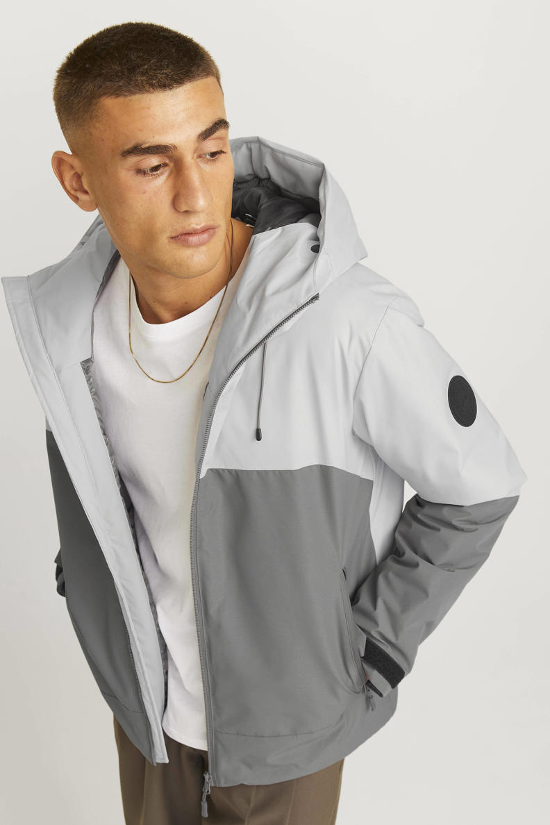 JACK & JONES CORE jas JCOAIDEN grijs | wehkamp