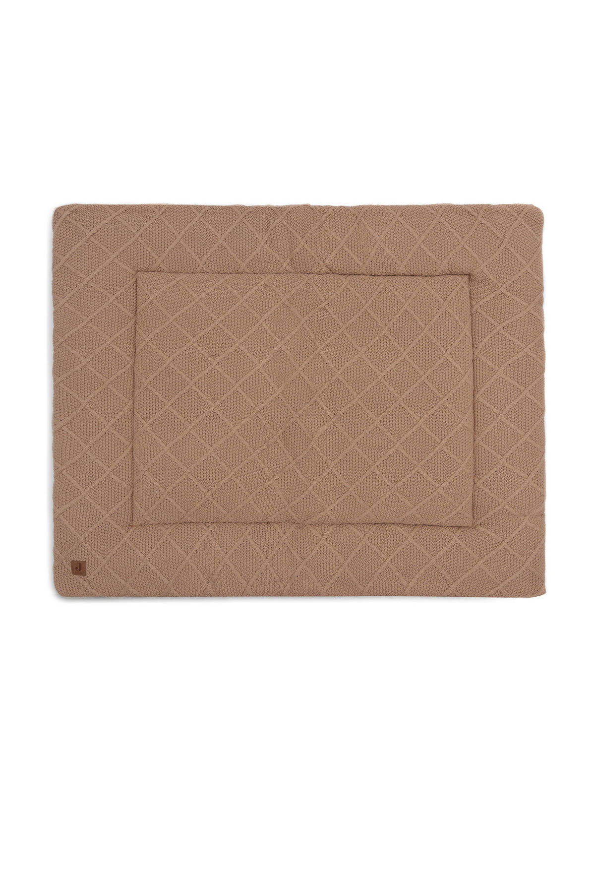 Jollein boxkleed Check Knit - Biscuit | wehkamp