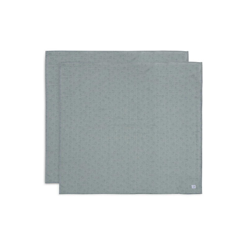 Jollein hydrofiele doek large Miffy Silhouettes - set van 2 Sea Green ...