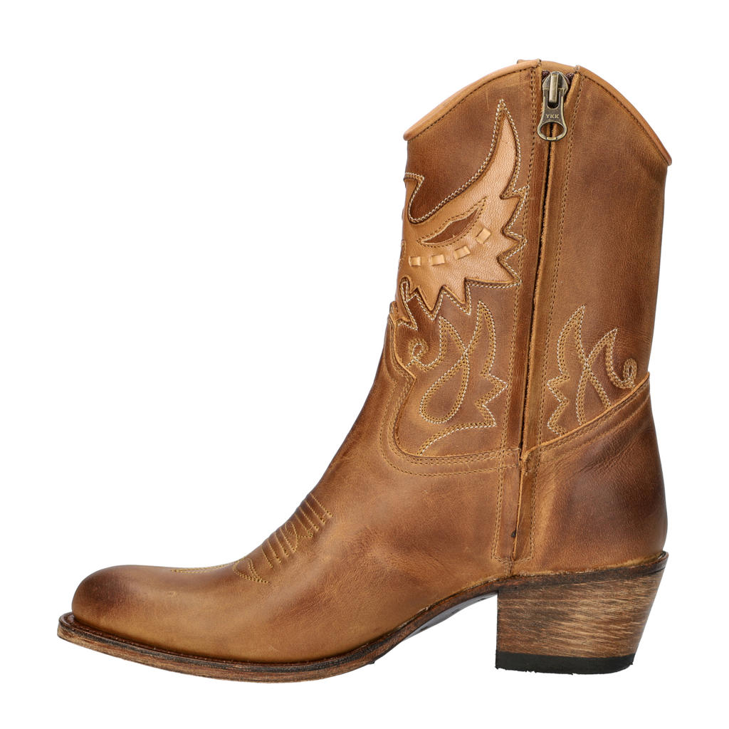 Sendra leren cowboylaarzen bruin | wehkamp
