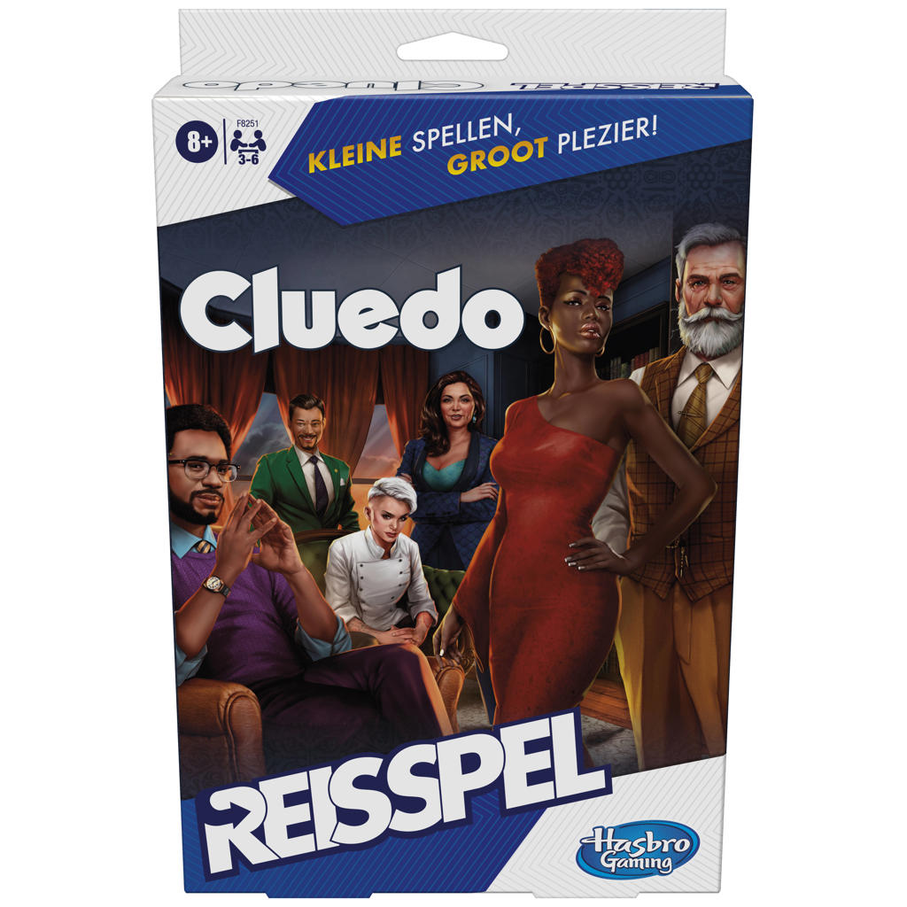 Hasbro Gaming Clue Grab and Go-spel, compact spel voor 3-6 spelers ...