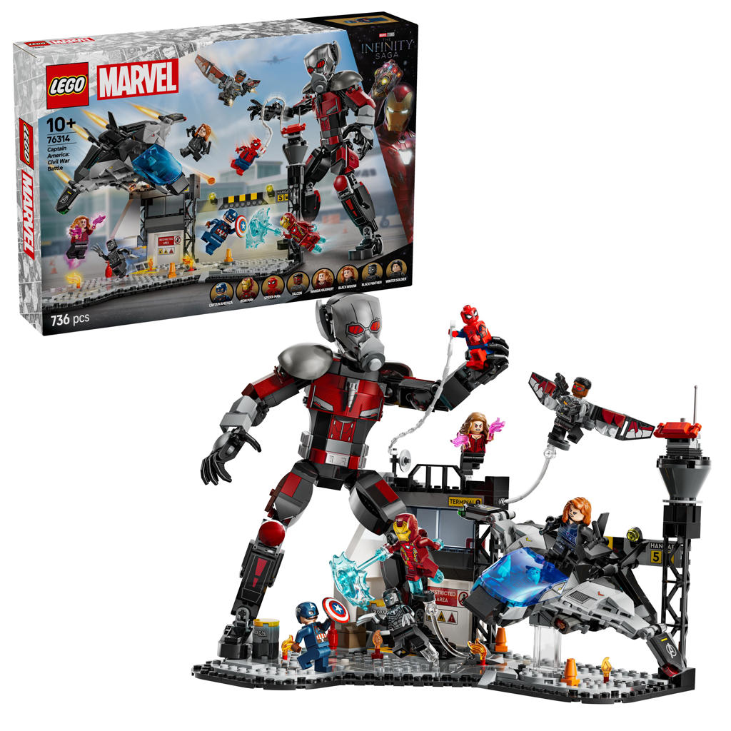 LEGO Marvel Captain America: Civil War actiescène 76314 | wehkamp