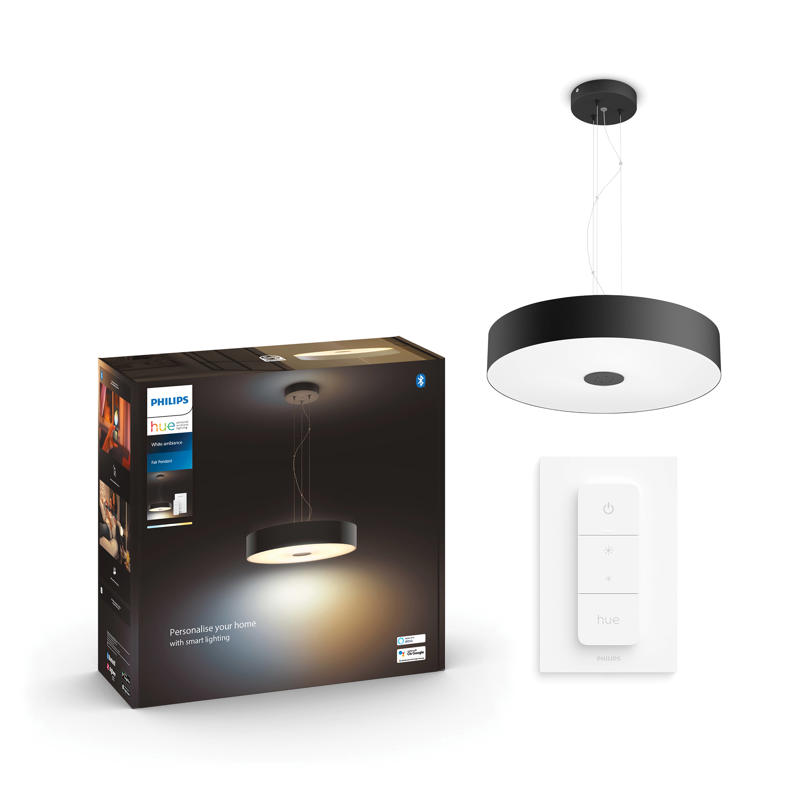 Philips Hue Fair hanglamp - warm tot koelwit licht - zwart - 1 dimmer ...