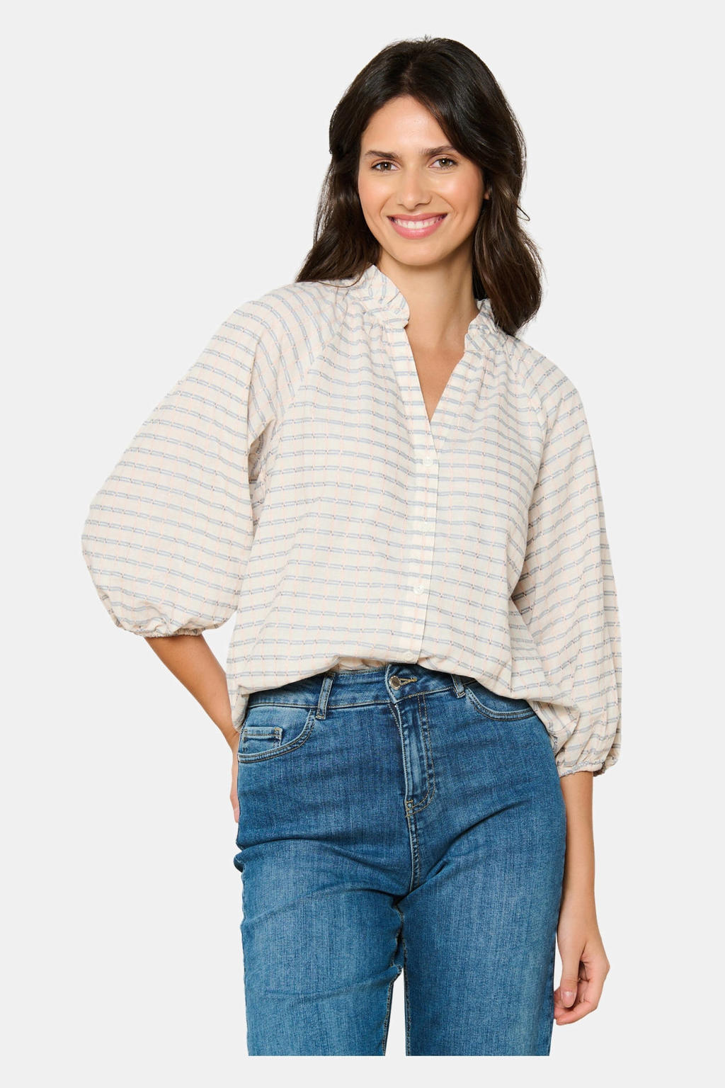 LOLALIZA geruite blouse ecru kopen? | Morgen in huis | wehkamp