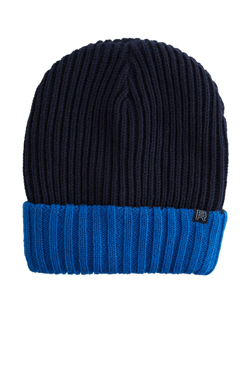 WE Fashion Blue Ridge jongens muts donkerblauw/blauw | wehkamp