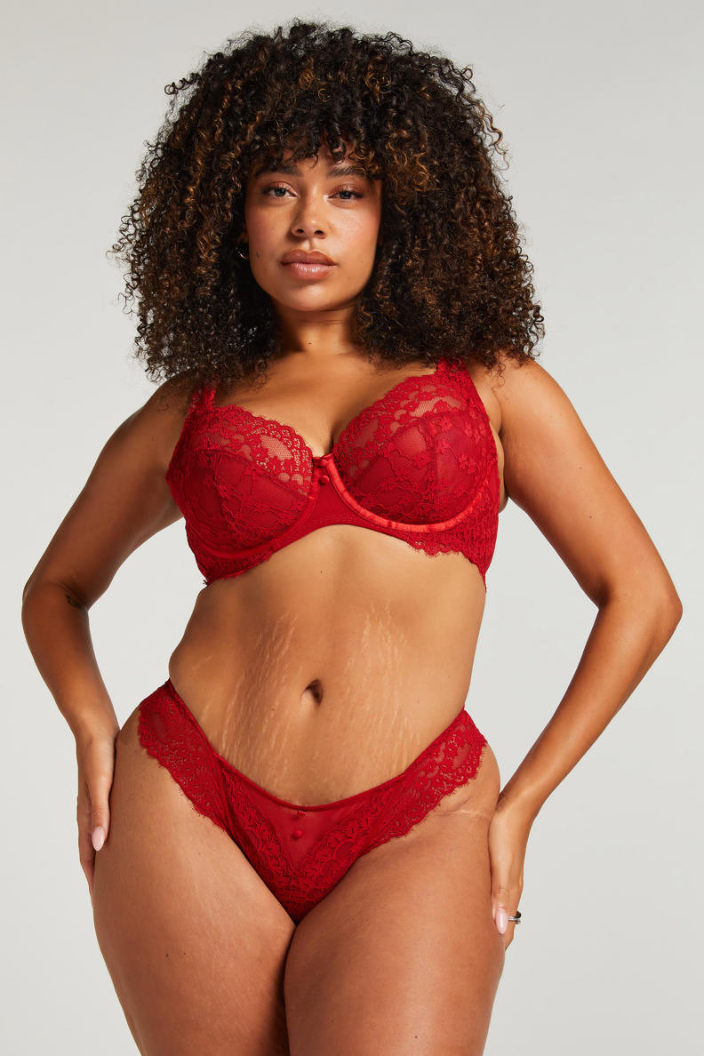 Hunkemöller string Daisy rood | wehkamp