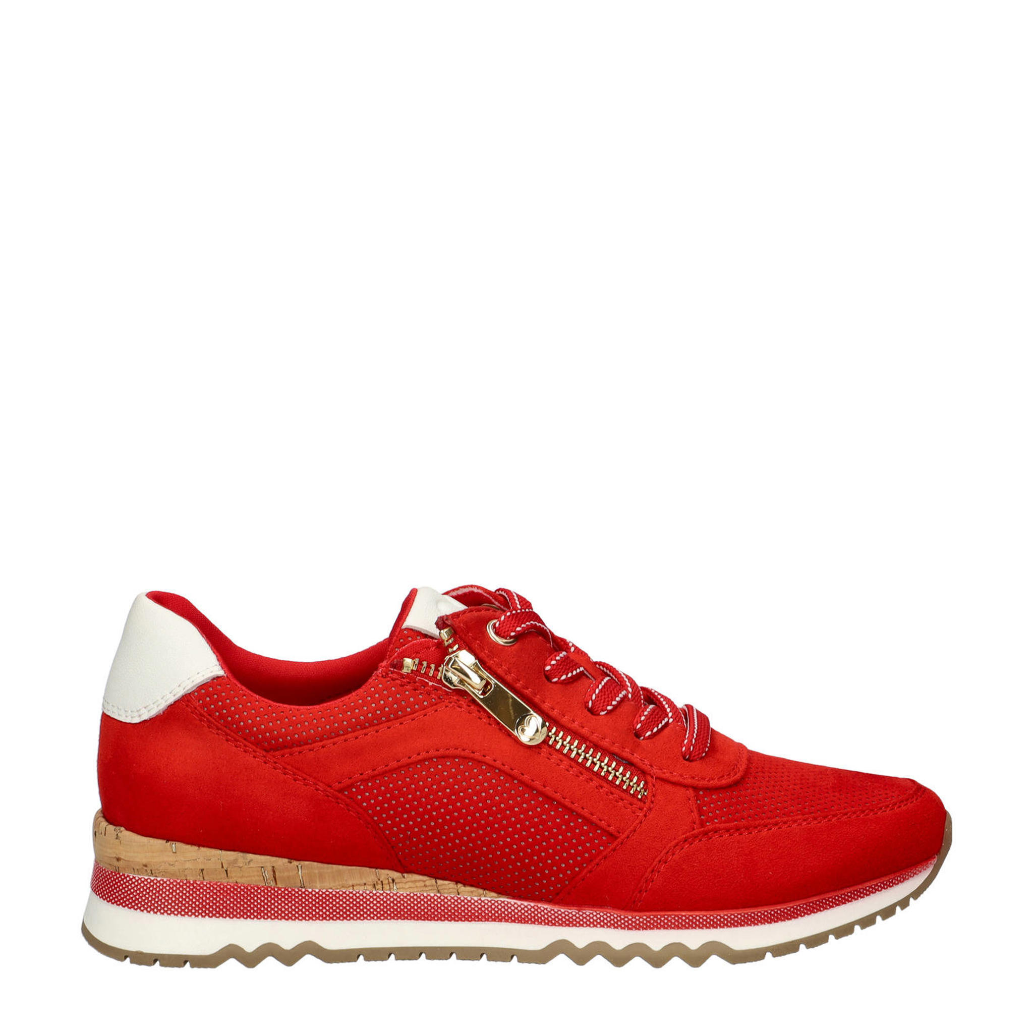 Marco Tozzi sneakers rood kopen? | Morgen in huis | wehkamp