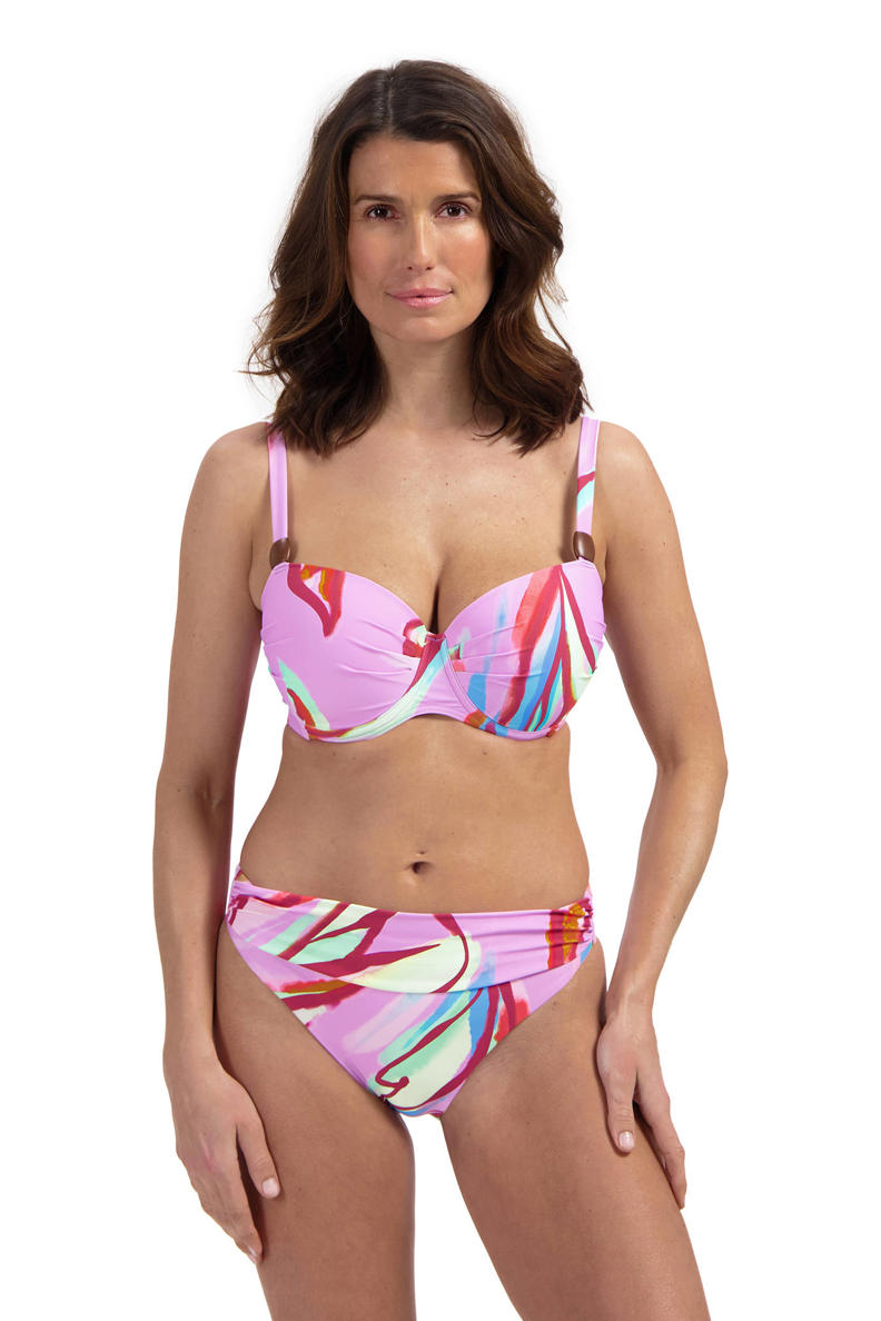Cyell voorgevormde beugel bikinitop roze/multi | wehkamp