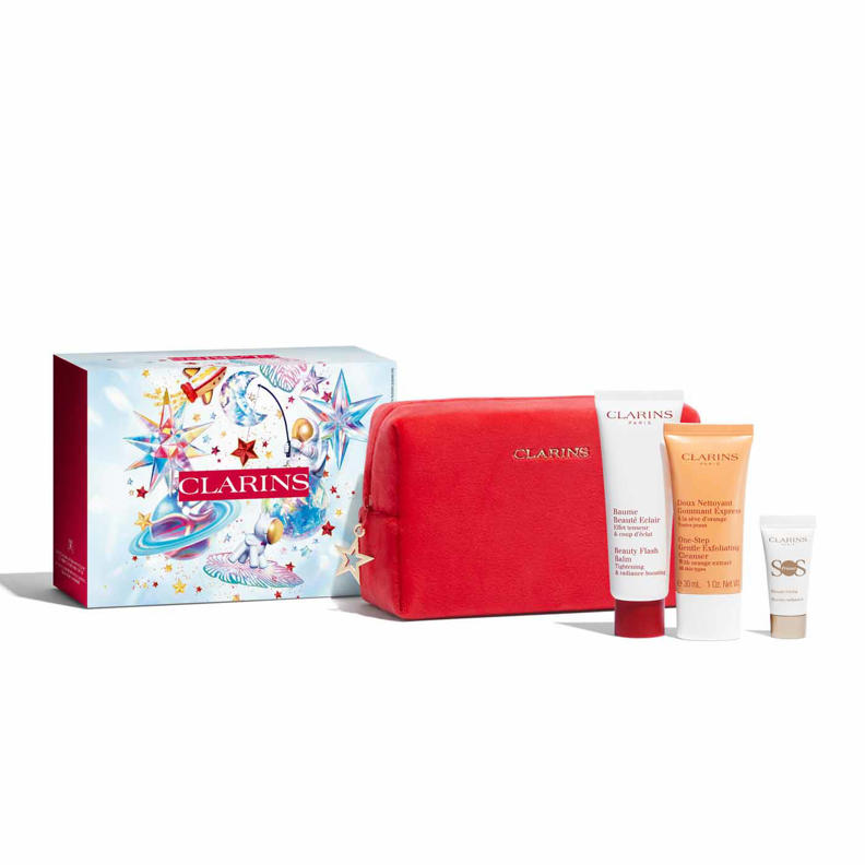 Clarins Set - Beauty Flash Balm 50 ml + One-Step Gentle Exfoliating ...