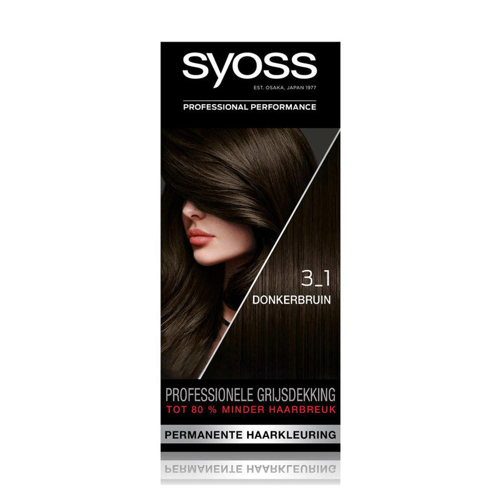Syoss haarkleuring 3-1 Donkerbruin | wehkamp