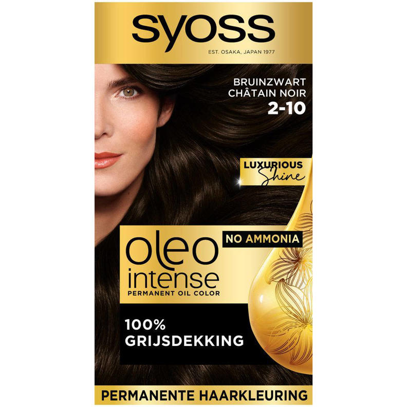 Syoss Oleo Intense haarkleuring - 2-10 Bruinzwart | wehkamp