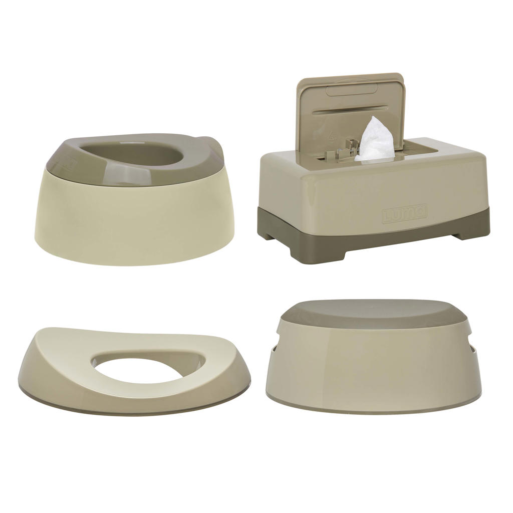 Luma Toilet Trainingsset Olive Green | wehkamp