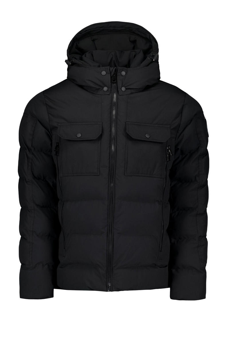 Airforce gewatteerde winterjas Ben zwart | wehkamp