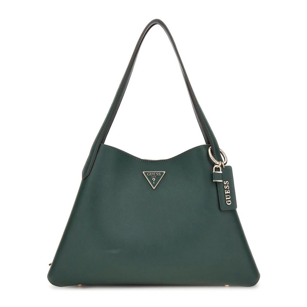 GUESS handtas Sora donkergroen | wehkamp
